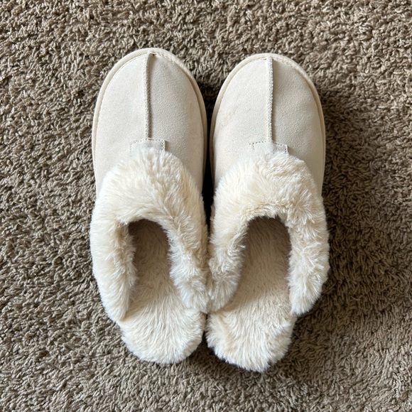 Shoes | Creamwhite Platform Slippers | Poshmark
